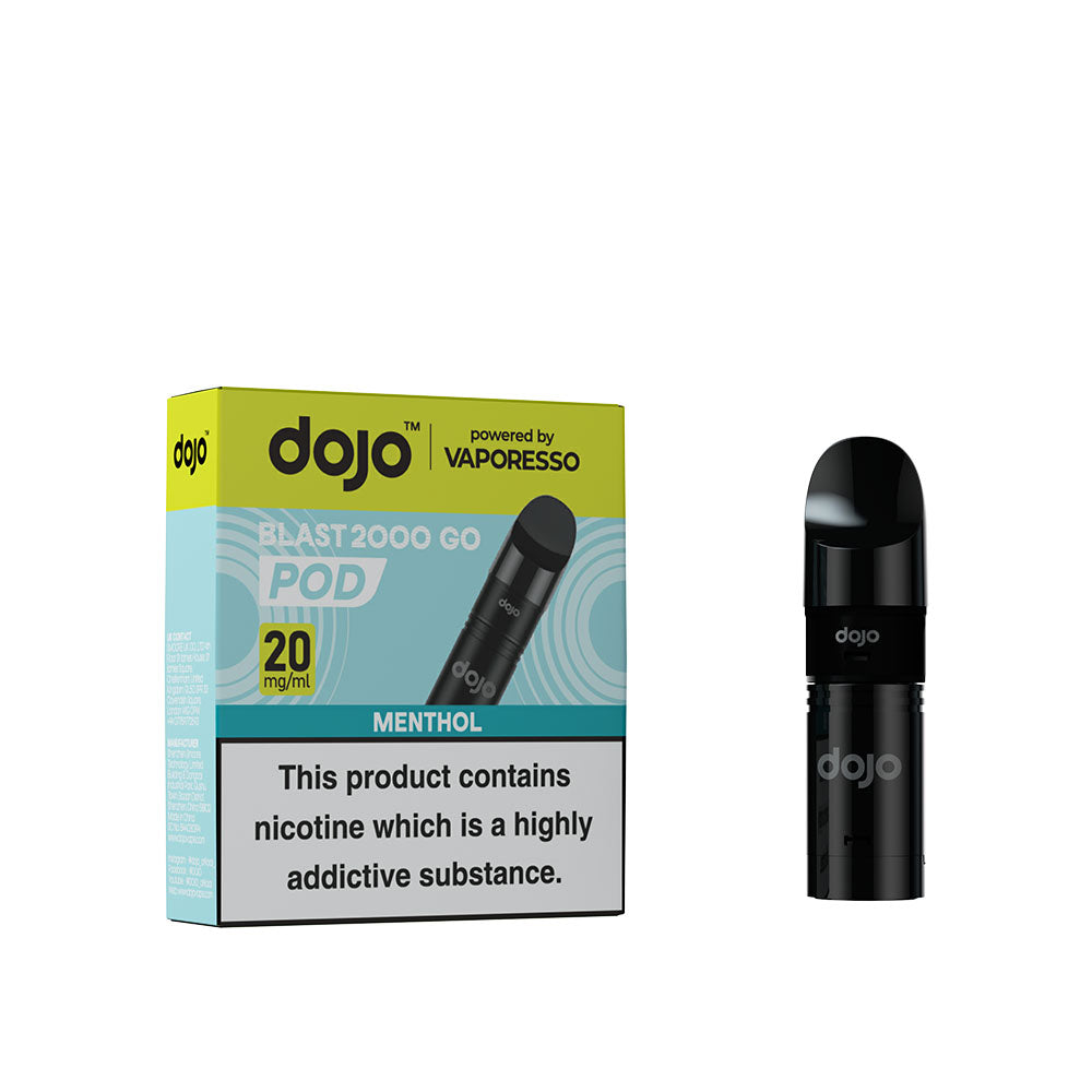 Dojo Blast Go 2000 Pod Menthol – Vape Local