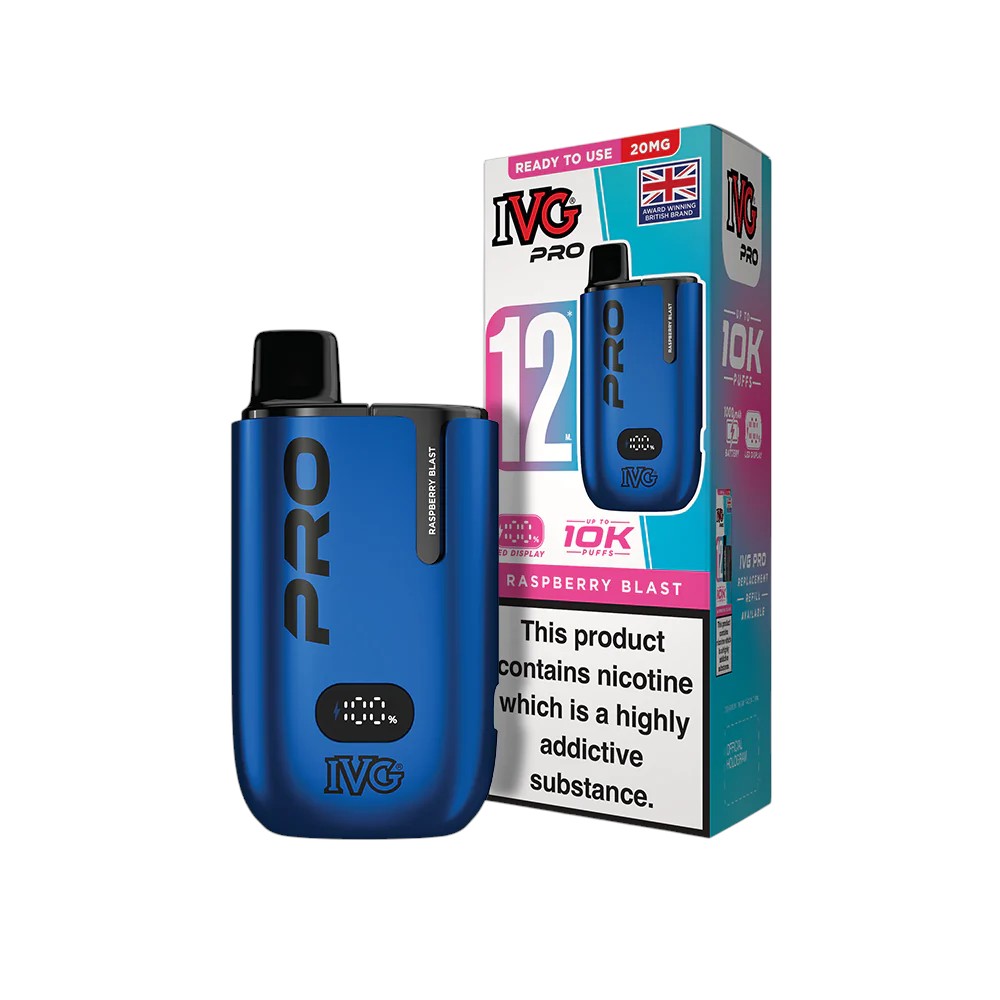 IVG PRO 12 Starter Kit Raspberry Blast 20mg – Vape Local