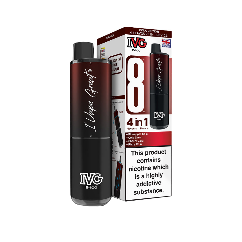 IVG 2400 Rechargeable Kit Cola Edition – Vape Local