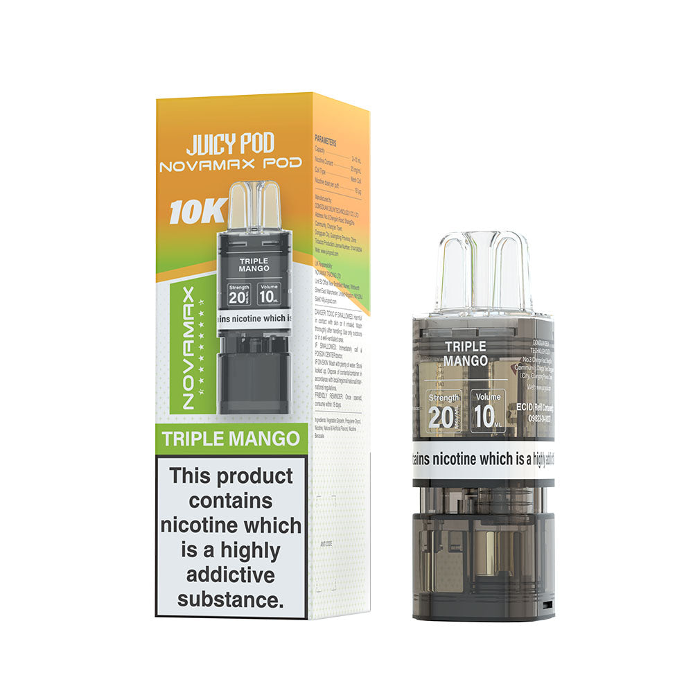 NOVAMAX 10K Pod Triple Mango 20mg – Vape Local