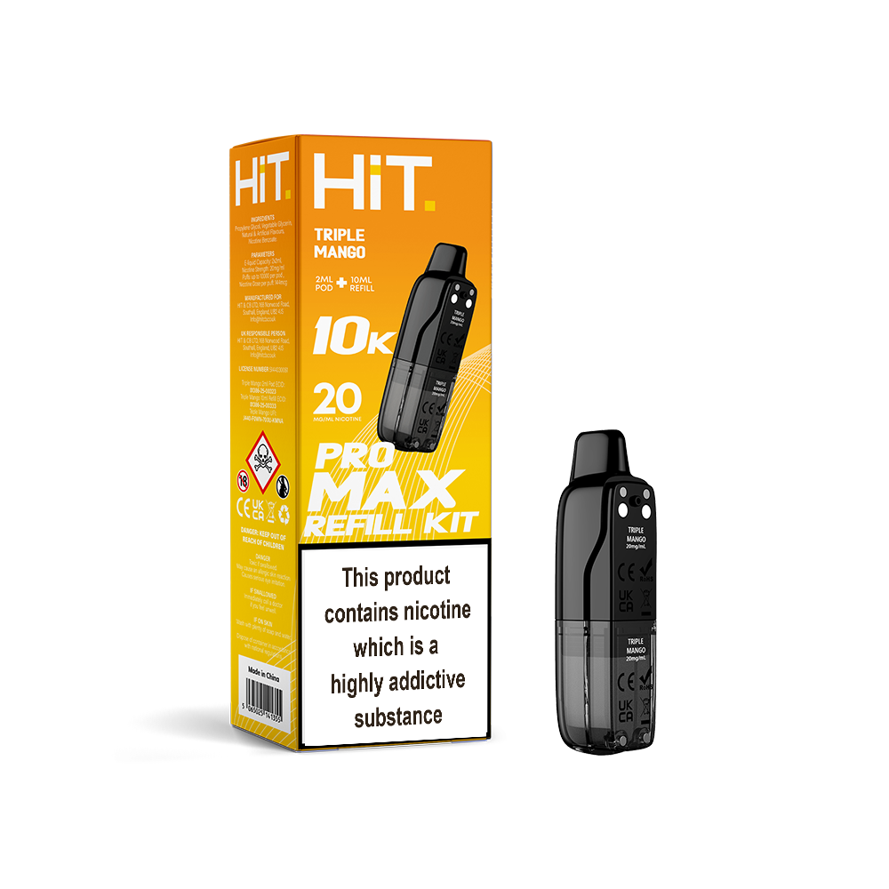 Hit Pro Max 2+10 Refill Kit Triple Mango 20mg – Vape Local