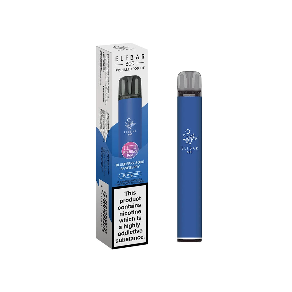 ELFbar 600 Rechargeable Kit Blueberry Sour Raspberry – Vape Local