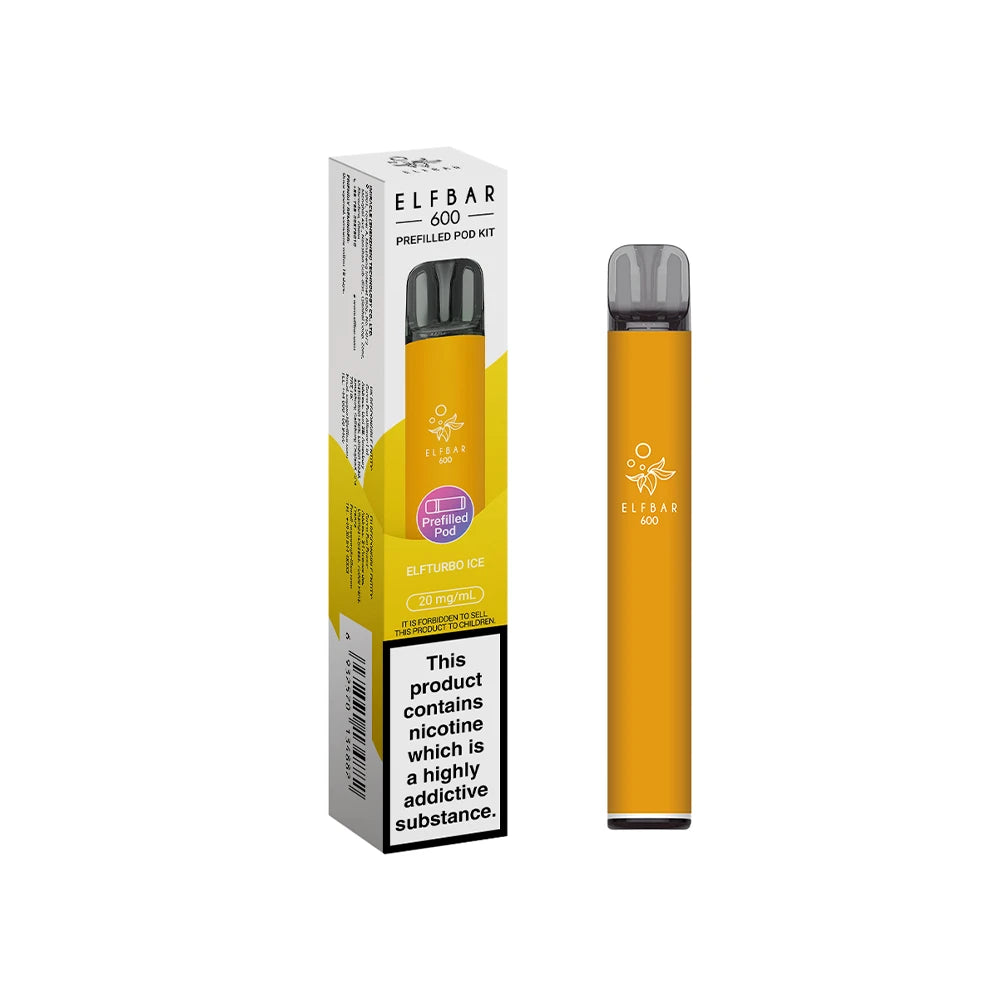 ELFbar 600 Rechargeable Kit Elfturbo Ice – Vape Local